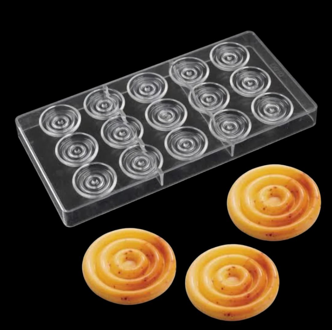 Bakewareind 15 cavity Spiral polycarbonate chocolate mould