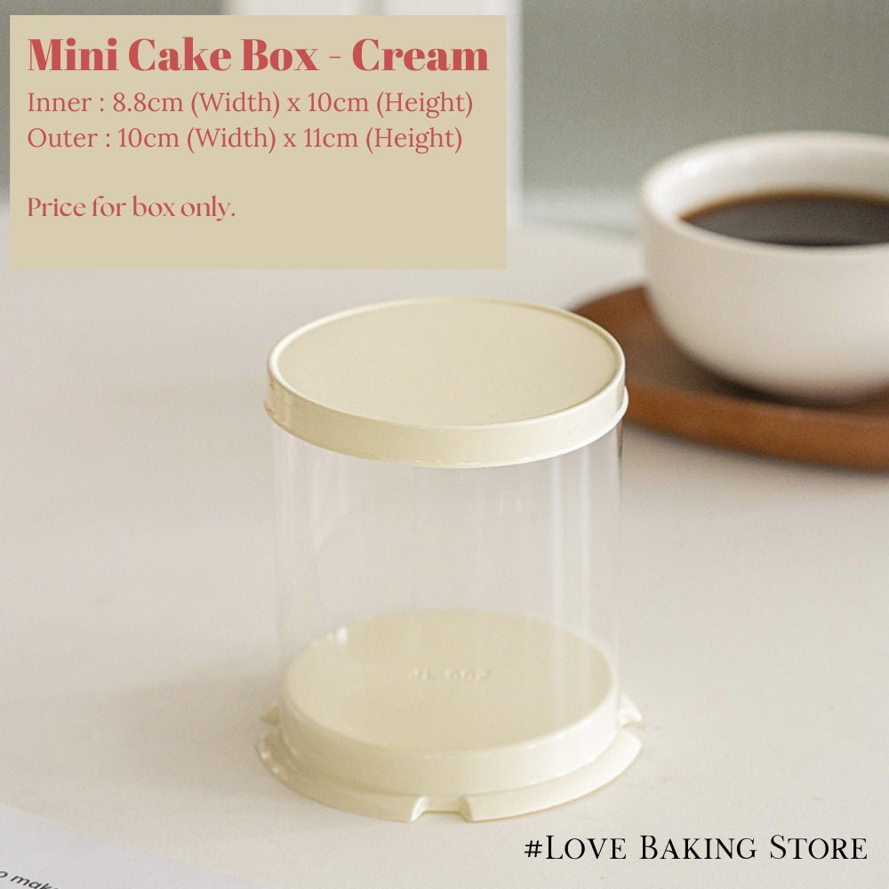 Round Mini Transparent Box for Baked Goods Storage - 10 Pc White Set ...