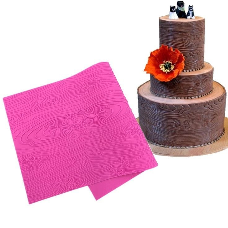 Bakewareind Wooden Impression Lace Texture Silicone Mat