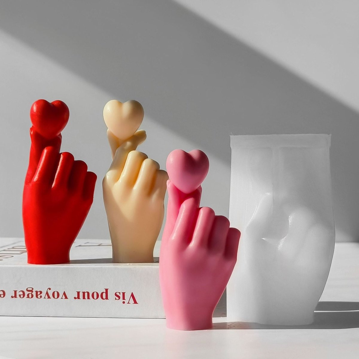 Heart On Finger Candle Silicone Mould - Create Elegant Heart-shaped ...