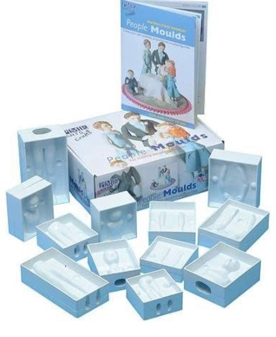 Bakewareind 3D People Mould Family Figure Fondant Mould