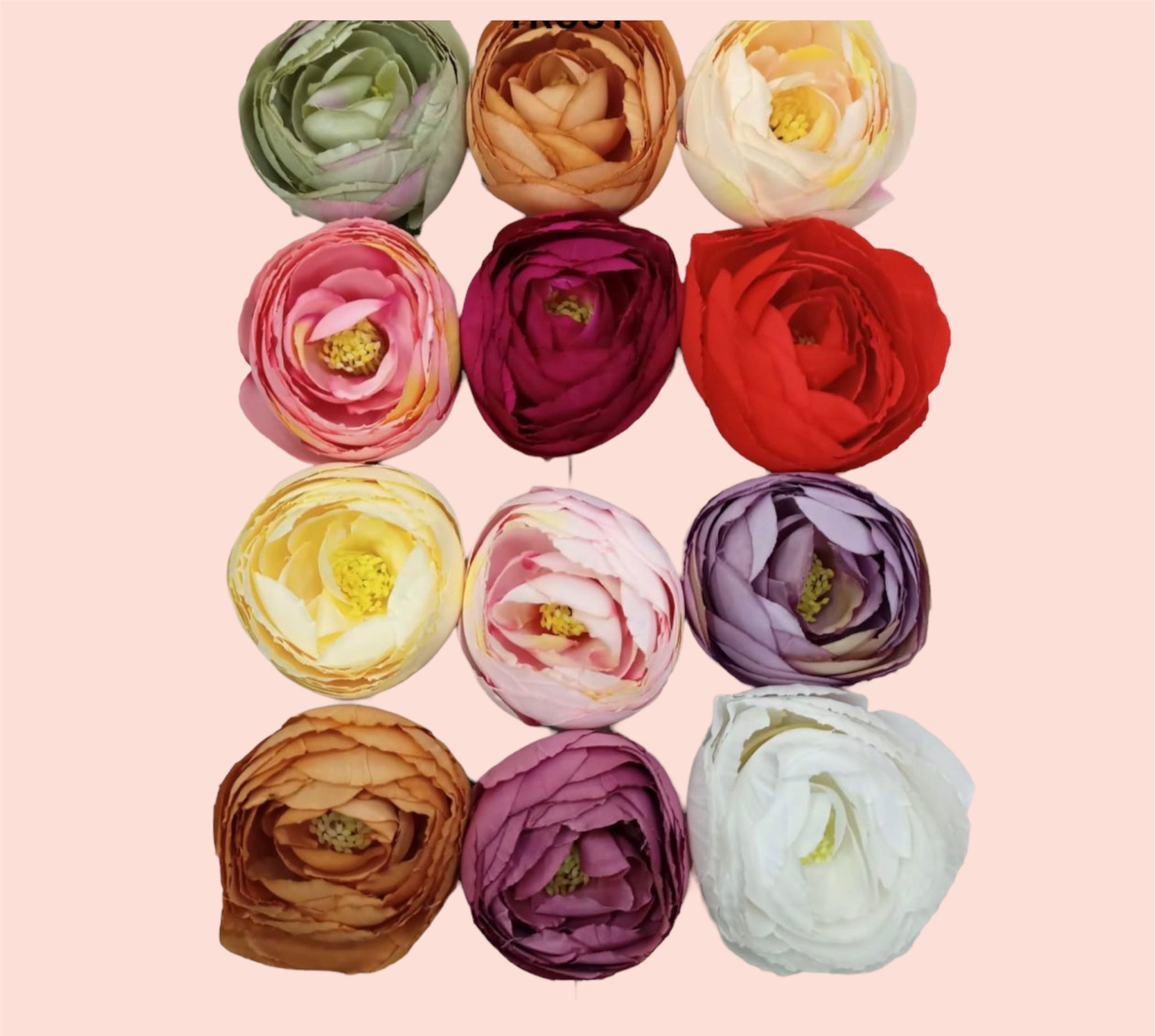 Bakewareind Assorted Large Peony Pack ,12 pcs – Bakeware India