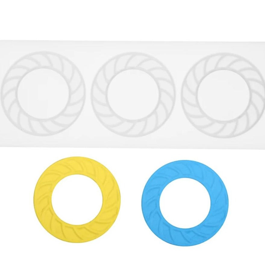 Bakewareind Chain Round Wheel Chocolate Garnish mould