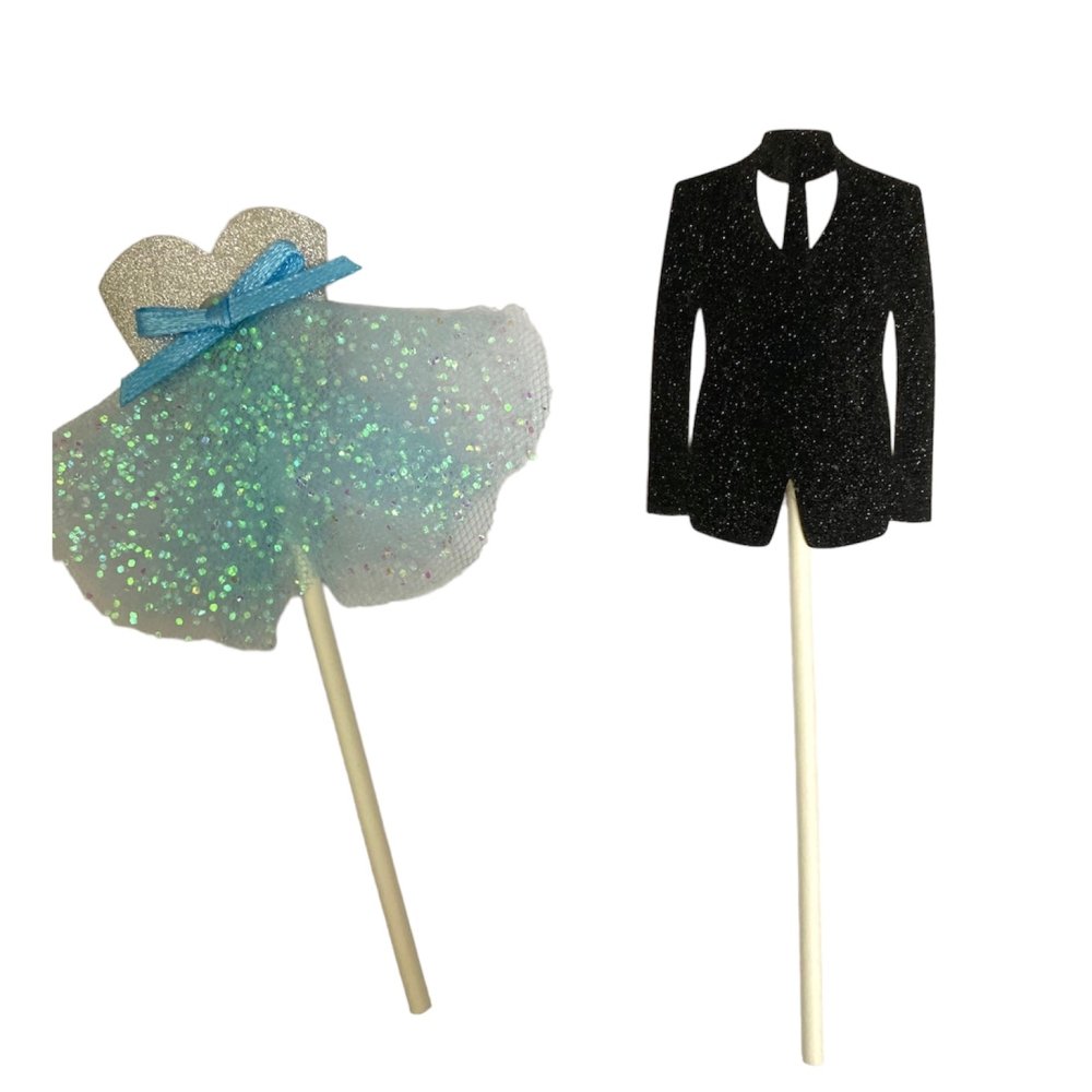 Bakewareind Couple Wedding Dress Decorating Cake Topper