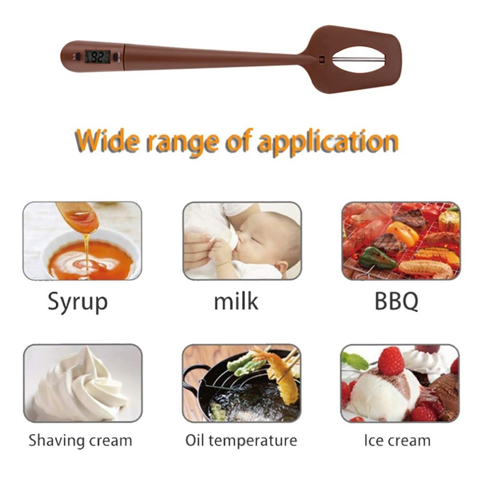 Bakewareind Digital Candy Thermometer Spatula 2 in 1, Instant Reading