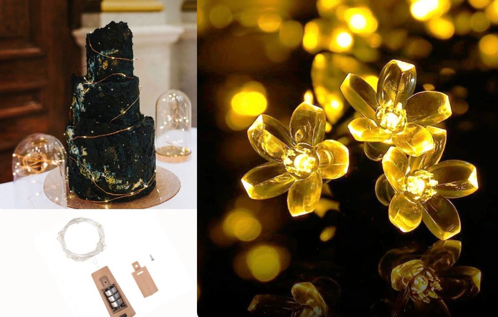 Bakewareind Flower Fairy Light Led Cake Decoration