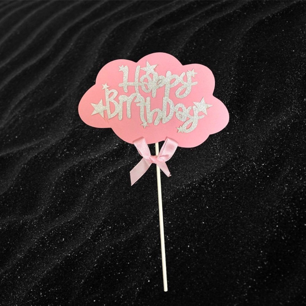 Bakewareind Happy Birthday Cloud Decorating Cake Topper