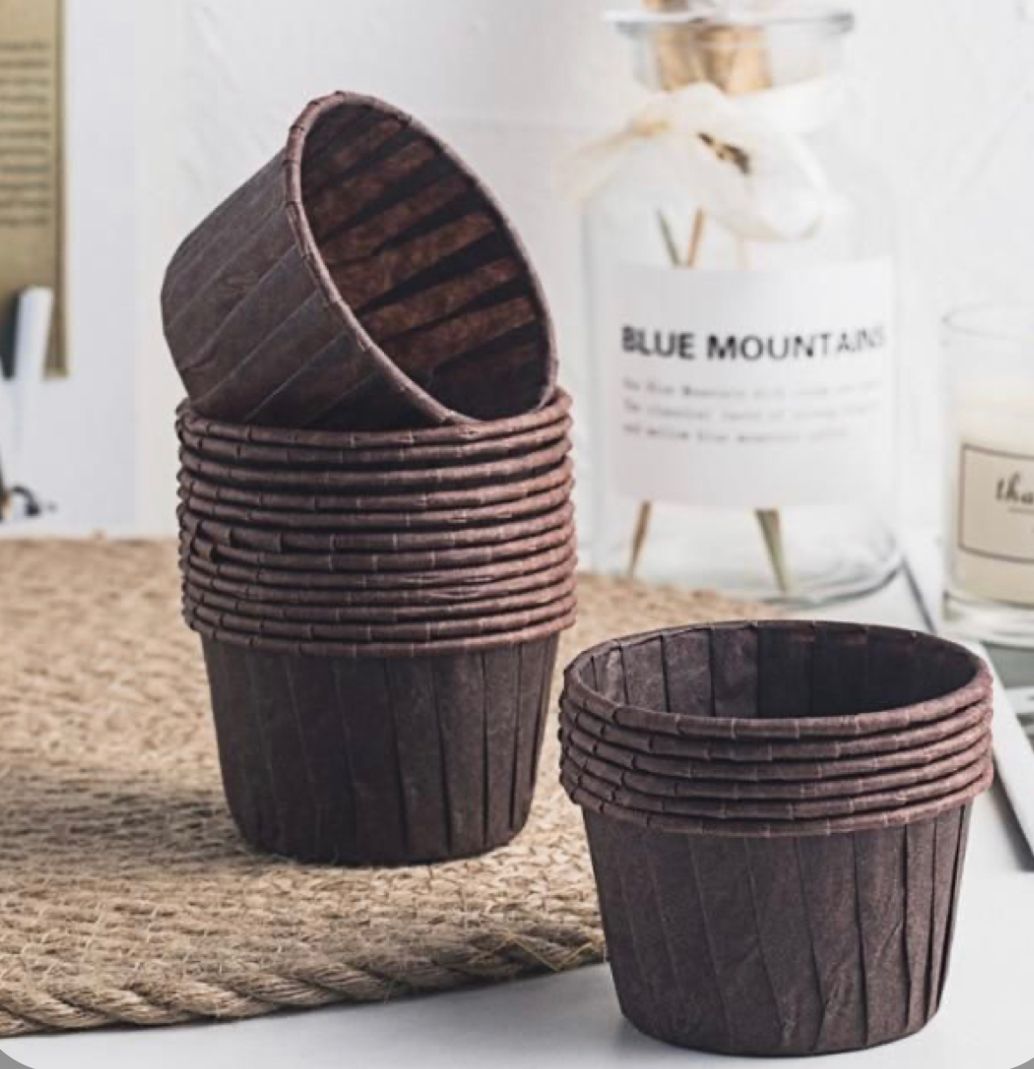 Bakewareind Novacart Dark Solid Bake And Serve Paper Muffin