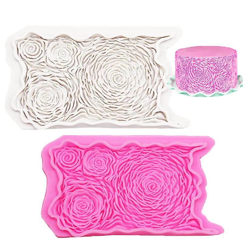 Bakewareind Rosette Texture Silicone Onlay Texture Mat Cake Mould