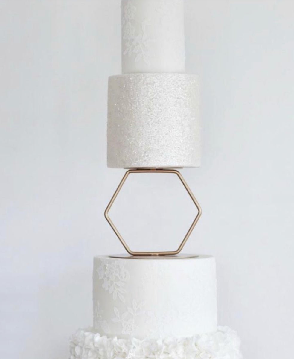 Hexagon Floating Cake Spacer Separator stand