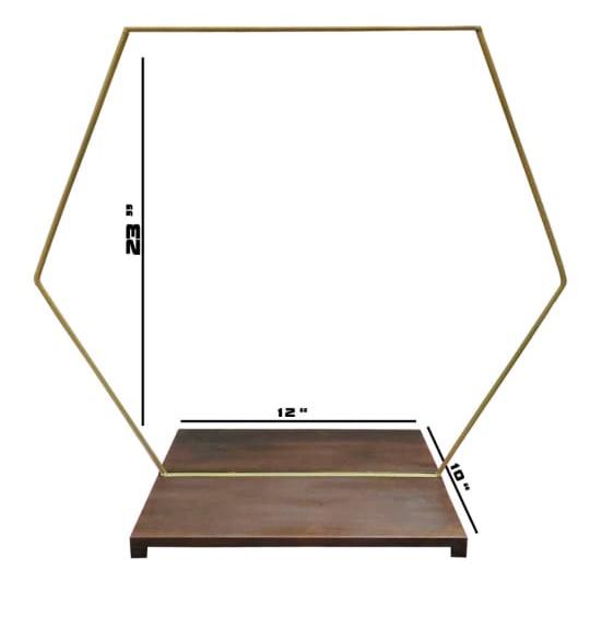 Bakewareind Hexagon hoop cake stand