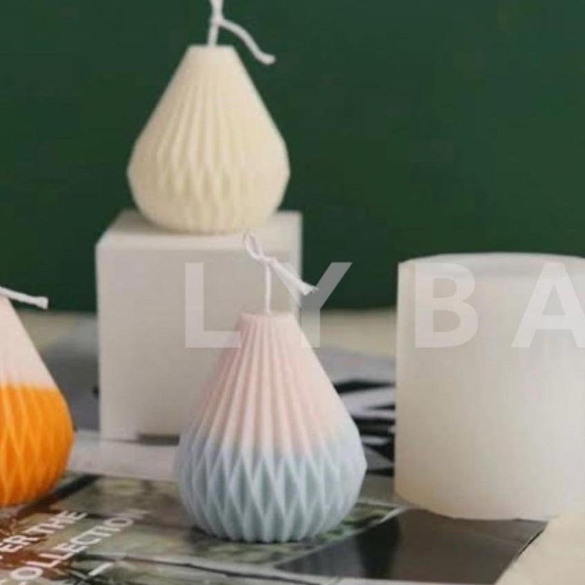 Lyba moulds 3D Pear Lantern Candle Silicone Mould