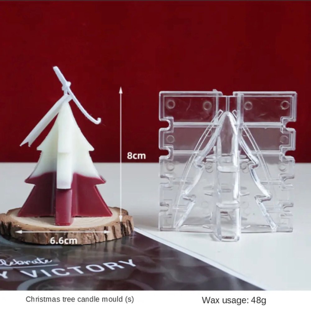 Lyba Moulds Christmas Tree Polycarbonate Chocolate Candle Mould ...