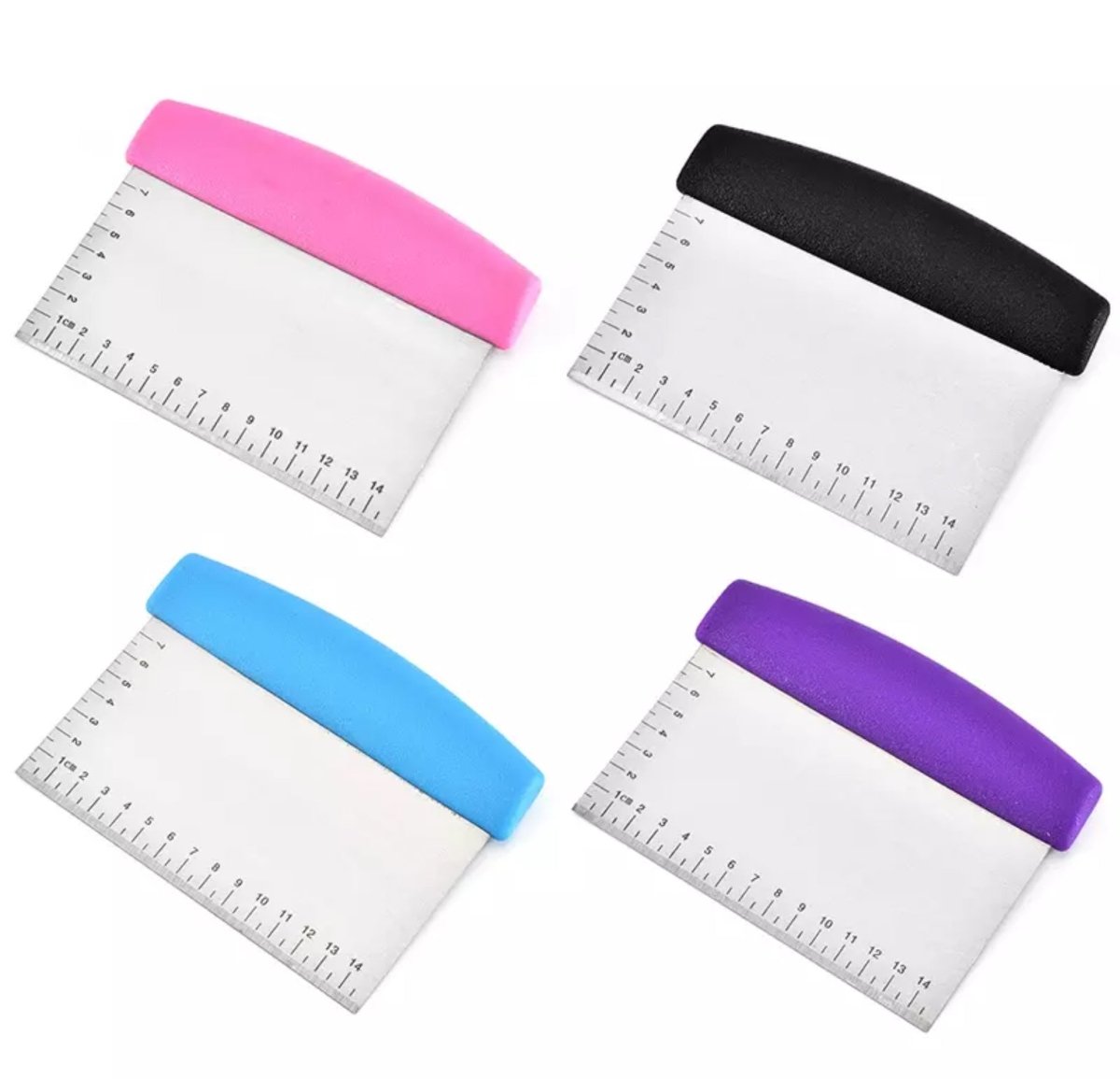 Stainless steel Dough scrapper with measurement